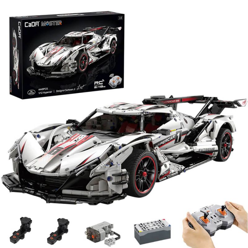 Cada Bricks technische bouwset - V12 Hypercar - CADA bouwpakket